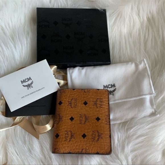 MCM | Bags | Nib Mcm Cognac Wallet | Poshmark
